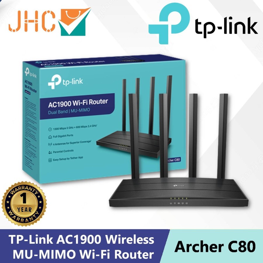 Jual TP-Link Archer C80 AC1900 Wireless MU-MIMO Wi-Fi Router C 80 AC 1900 | Shopee Indonesia
