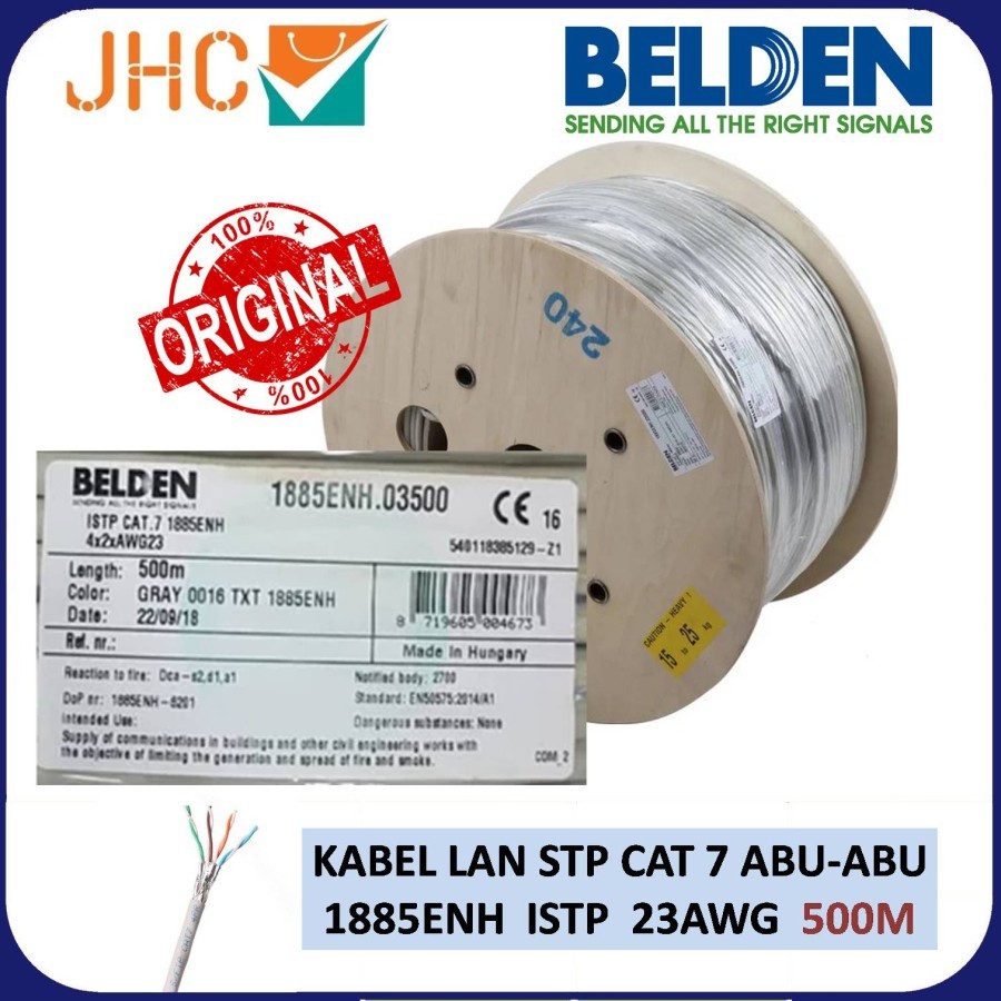 Jual BELDEN 1885ENH Kabel LAN STP Cat 7 / Cat7 ISTP 23AWG 500m | Shopee ...