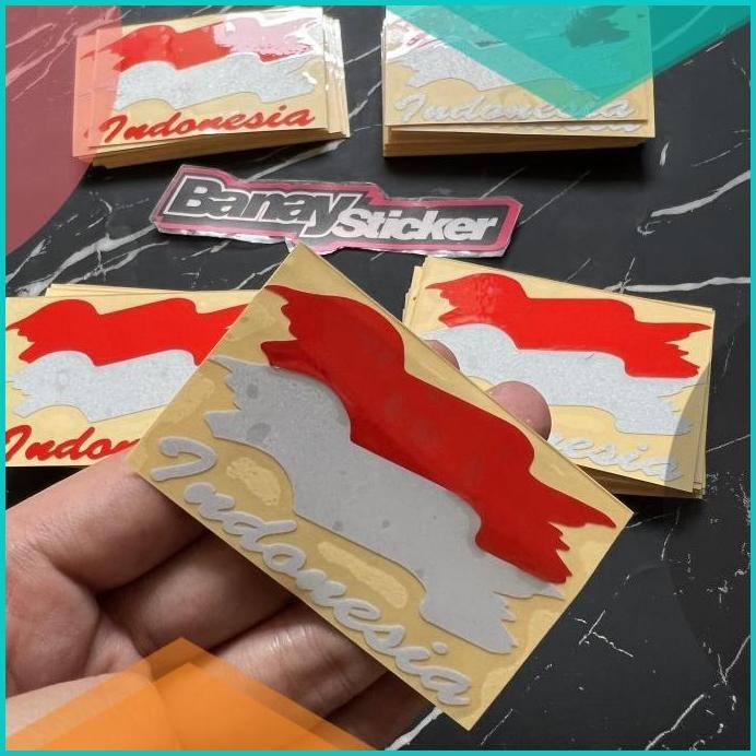 Jual STICKER STIKER BENDERA INDONESIA KIBAR CUTTING 8JVLZ4 parts ...