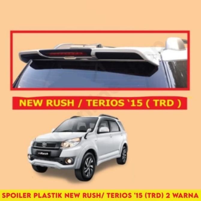 Jual Spoiler Daihatsu Terios Toyota Rush TRD Plastik ABS | Shopee Indonesia