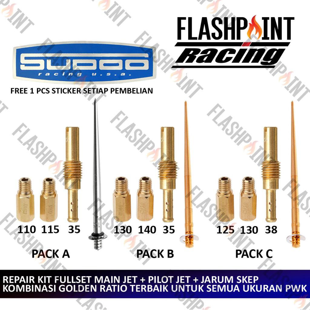 Jual (BISA COD) PAKET SPUYER PWK 4 SET KOTAK KARBURATOR SEMUA MEREK 24 26 28 30 32 34 REPAIR KIT ...