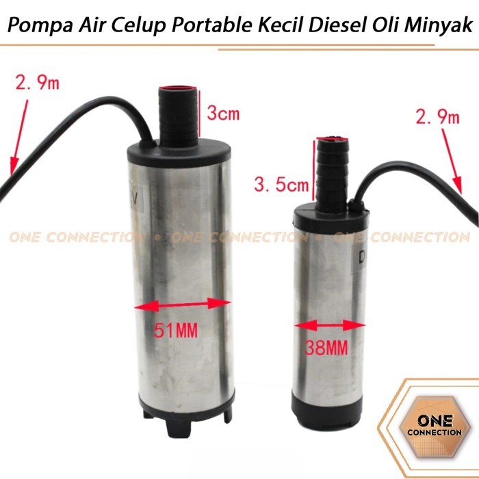 Jual Pompa Air Celup Poble Kecil 12V / 24V Diesel Pump Mini Oli Minyak ...