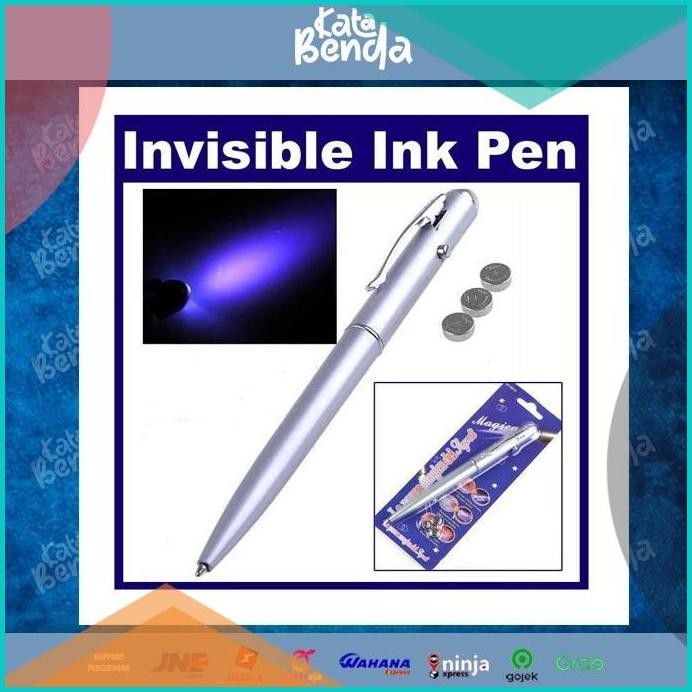 Jual 2 in 1 Invisible Ink Pen + UV Light - Bolpoin, Pulpen Ultraviolet ...