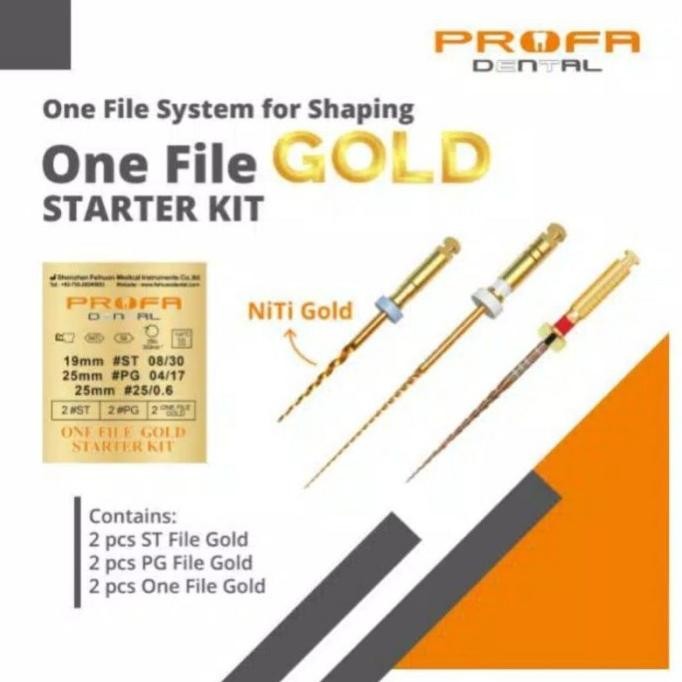 Jual Baru | Endofile One File Gold Starter Kit Profa // Endo File ...