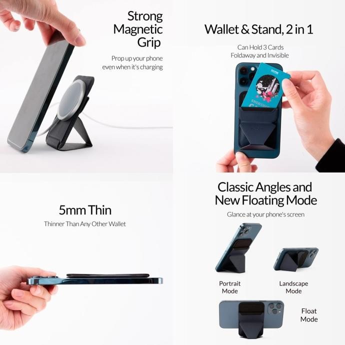 Jual NEW PRODUK MOFT SNAP ON PHONE STAND & MAGSAFE CARD WALLET IPHONE 12 / 13 / 14 ...