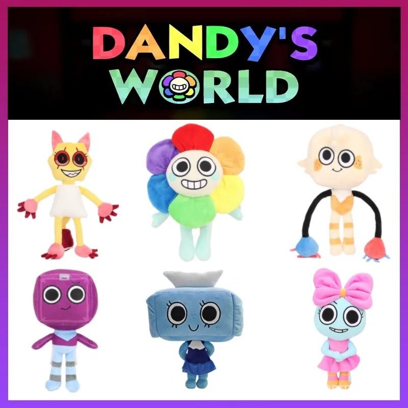 Jual New Dandy's World Plush Cute Dandy World Scrap Stuffed Horror Game ...