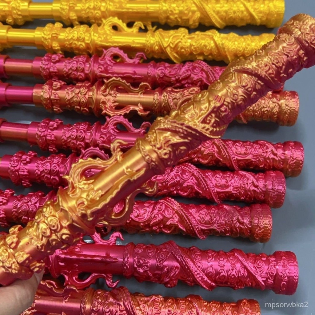 Jual 3DPrint Black Myth Wukong Ruyi Golden Hoop Rod Retractable Golden ...