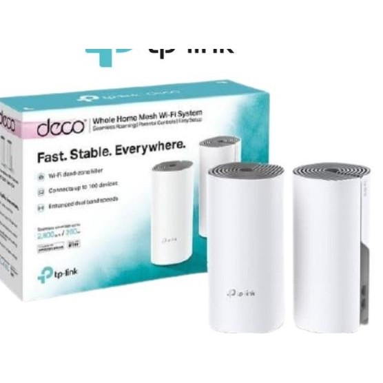 Jual Tp-Link Deco E4 2-Pa Ac 1200 Whole Home Mesh Deco E4 Isi 2 Pa ...