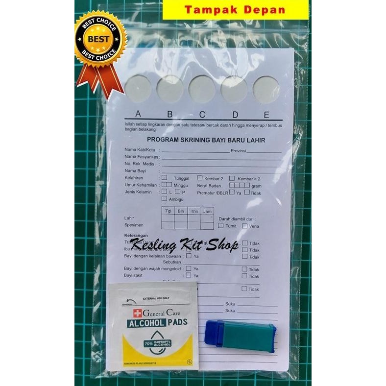 Jual Kertas SHK KIT - Kit Skrining Bayi Baru Lahir (20 Kit) | Shopee ...