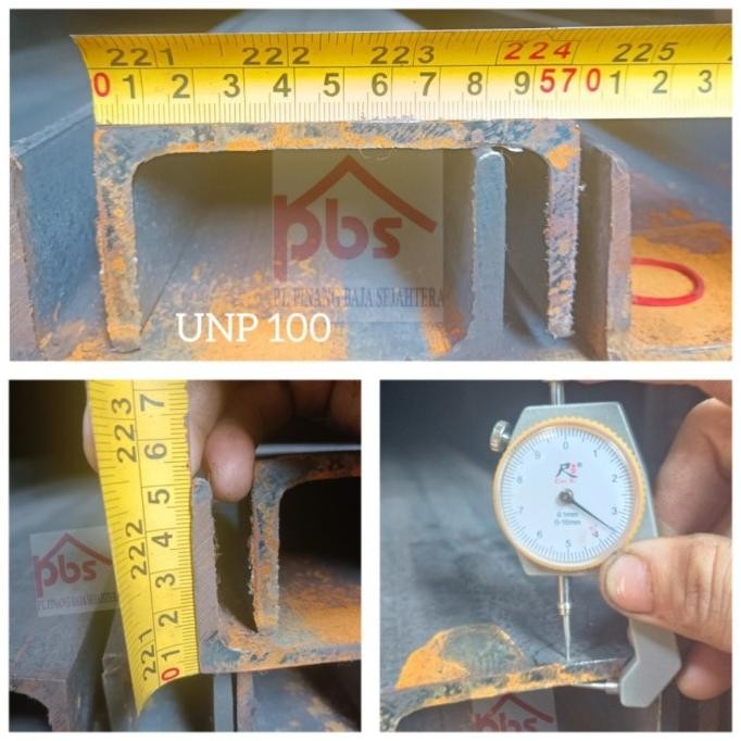 Jual Unp 100 36Kg / Besi Unp 100 / Berat +-36Kg | Material | Shopee ...