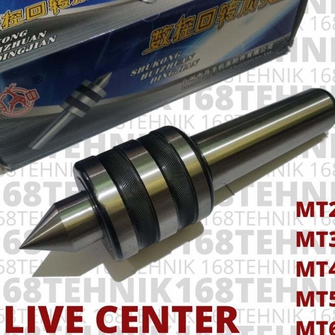 Jual Live Center Mt 2 Mt2 / Center Mesin Bubut / Rolling Center Putar ...