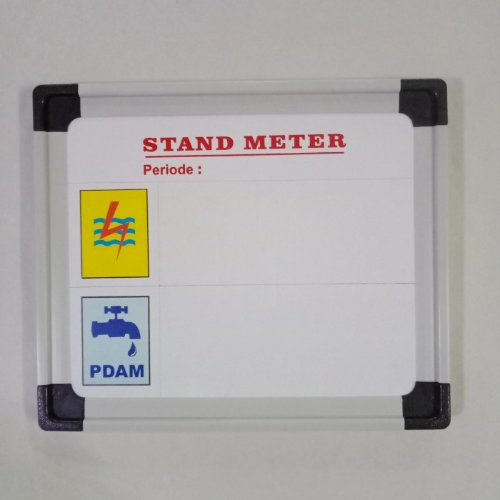 Jual Papan Stand Meter Pln / Pam ( White Board ) | Shopee Indonesia