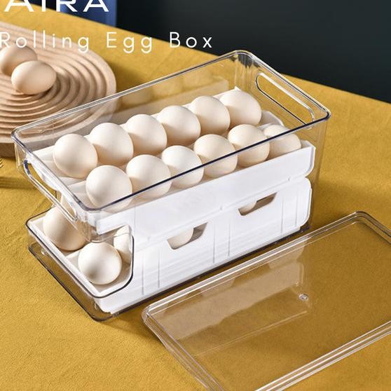 Jual Aira Box Kotak Storage Tempat Yimpanan Simpan Telur Rolling Egg ...