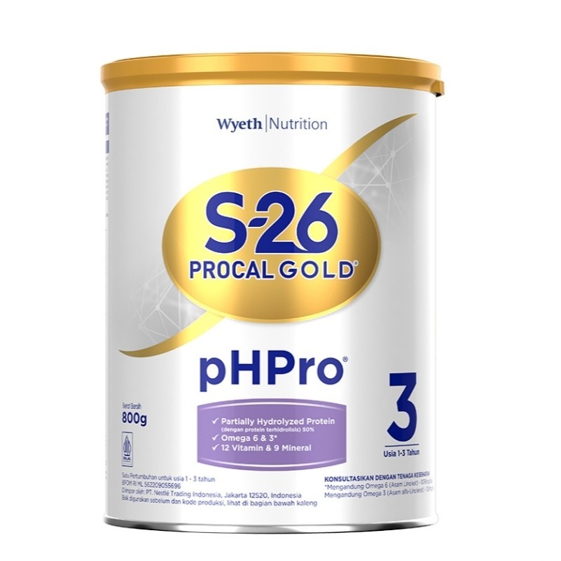 Jual Wyeth S-26 Procal Gold pHPro Susu Pertumbuhan Anak 1-3 Tahun 800 g ...
