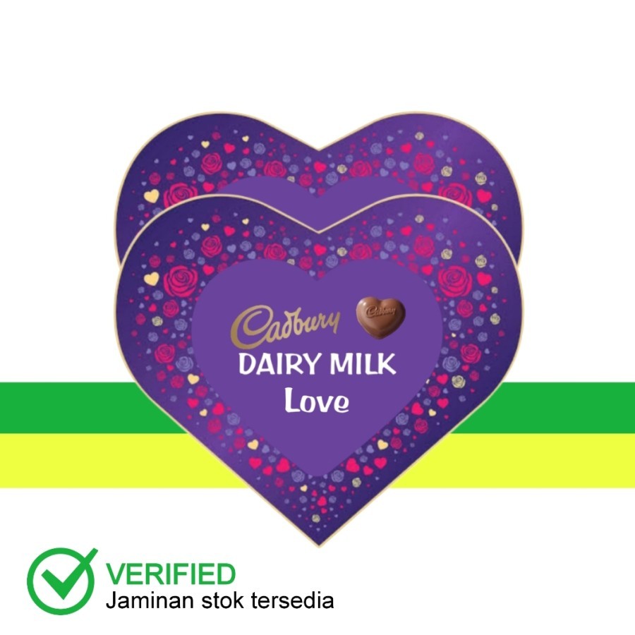 Jual Cadbury Love Dairy Milk Chocolate 2 x 30 g | Shopee Indonesia
