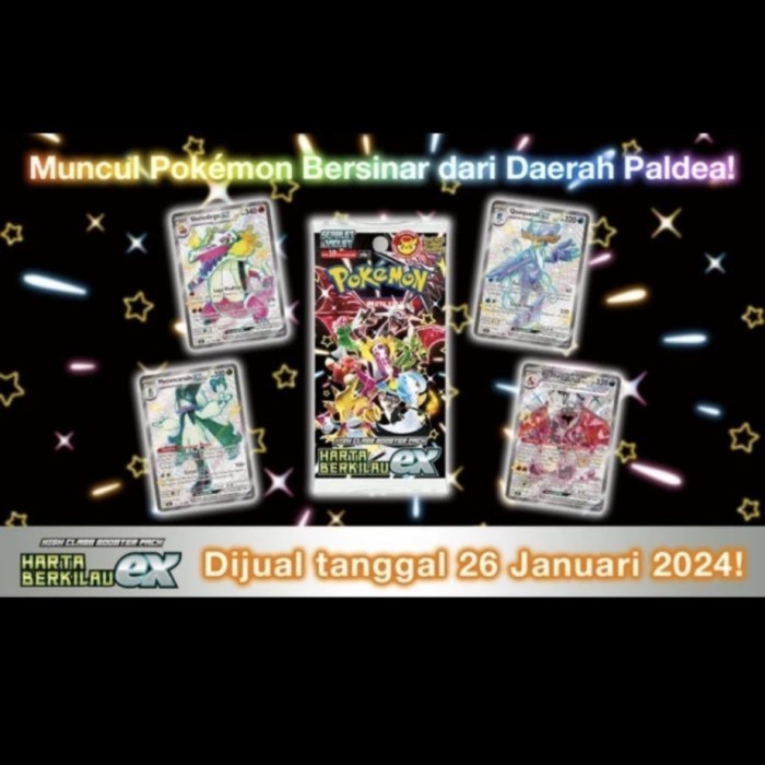 Jual Ready Pokemon TCG indonesia sv4a harta berkilau booster box | Shopee Indonesia