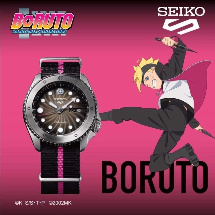 Jual Jam Tangan Pria Seiko Naruto Boruto Limited Edition SRPF65K1 ...