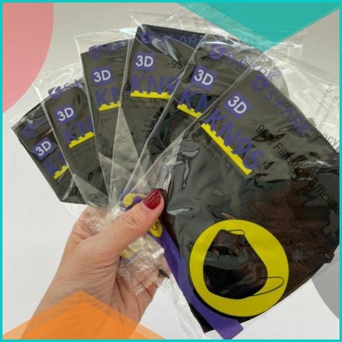 Jual Masker Kn95 Warna Hitam Earloop Respirator 5 Ply Box 20 Pcs 140BZ4 ...