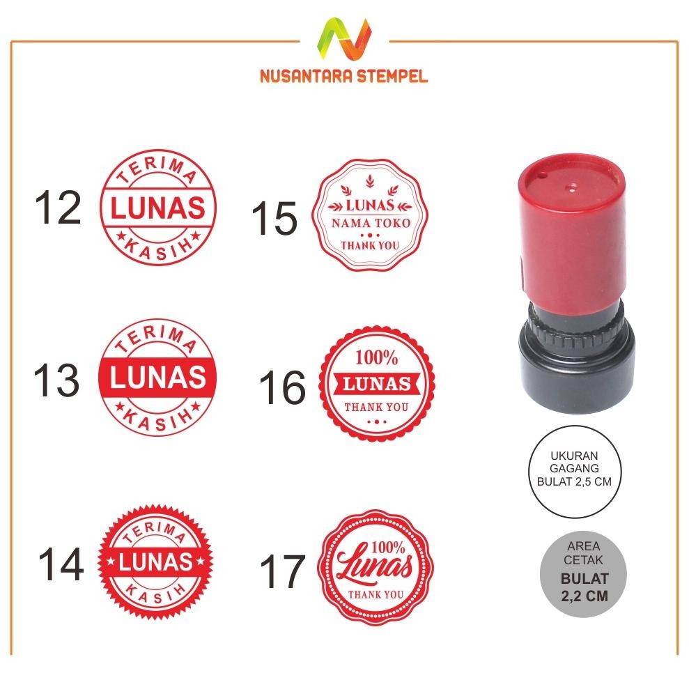 Jual eq-77 Stempel Flash Lunas Stampel Nota Cap Toko Stamp Flash Warna ...