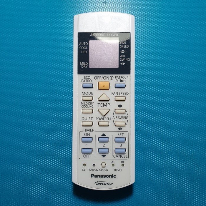 Jual Remote Ac Panasonic A75C3558 ECO PATROL Second Original | Shopee ...