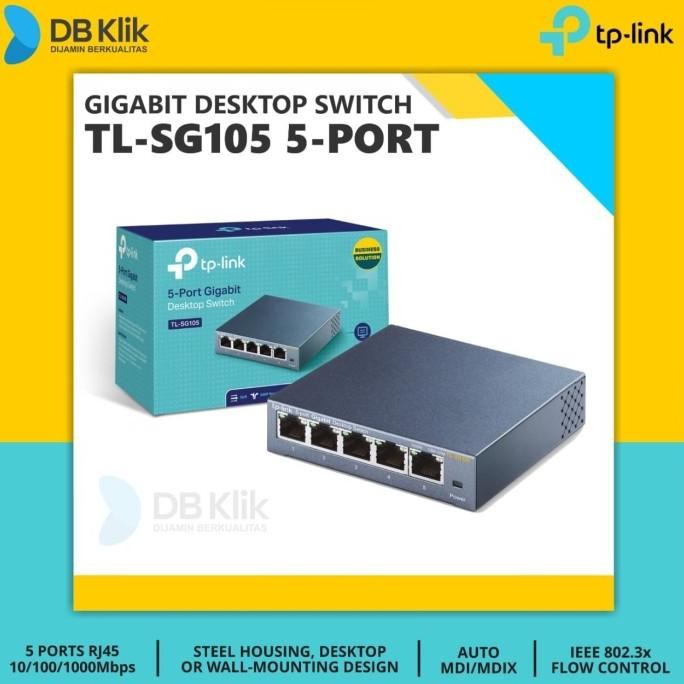 Jual HARGA DISC - Desktop Switch TP-Link TL-SG105 5 Port Gigabit -Hub ...