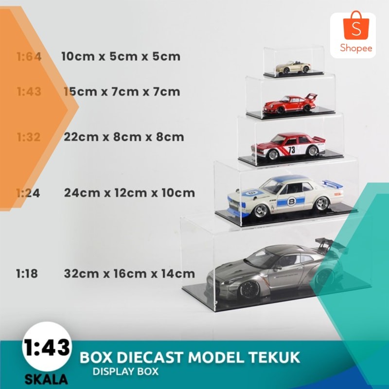 Jual Murah Diecast BOX Skala 1 : 43 (15x7x7) cm Full Acrylic Model ...