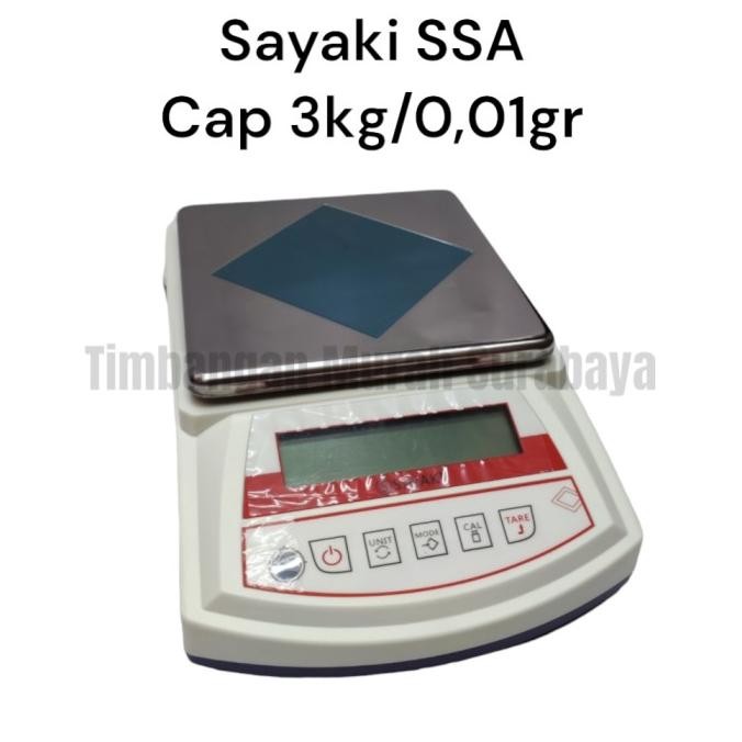 Jual Sale!! Timbangan Laboratorium / Emas / Kimia / Sayaki Ssa Cap 3 Kg - 0,01 Gr | Shopee Indonesia