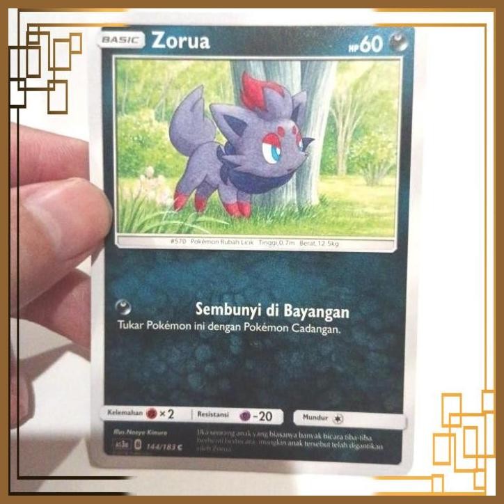 Jual [WHB] ZORUA AS3A 144/183 C POKEMON TCG INDONESIA | Shopee Indonesia