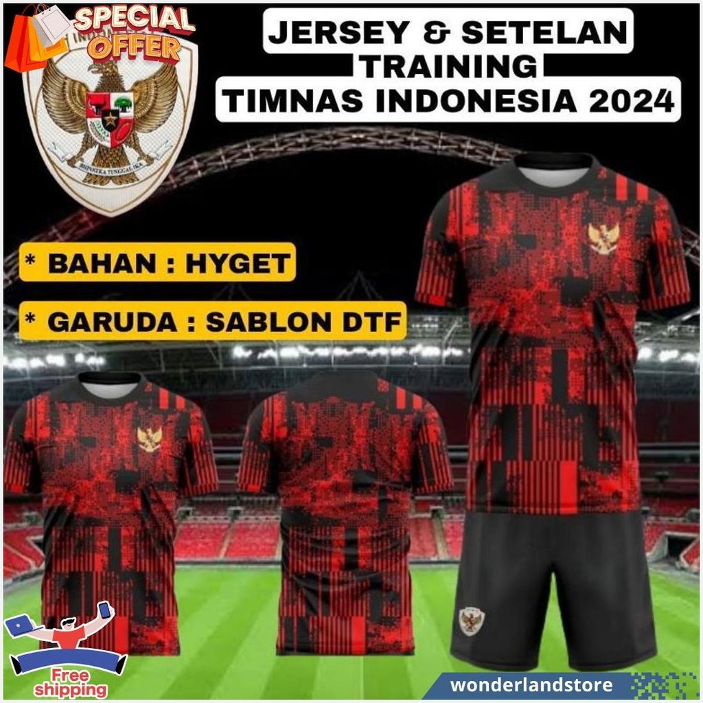 Jual Jersey Timnas Indonesia Training 2024 Grade Lokal Murah Gratis ...