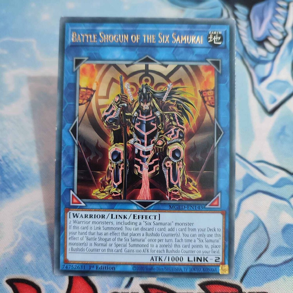 Jual yugioh battle shogun of the six samurai MGED rare gold original ...