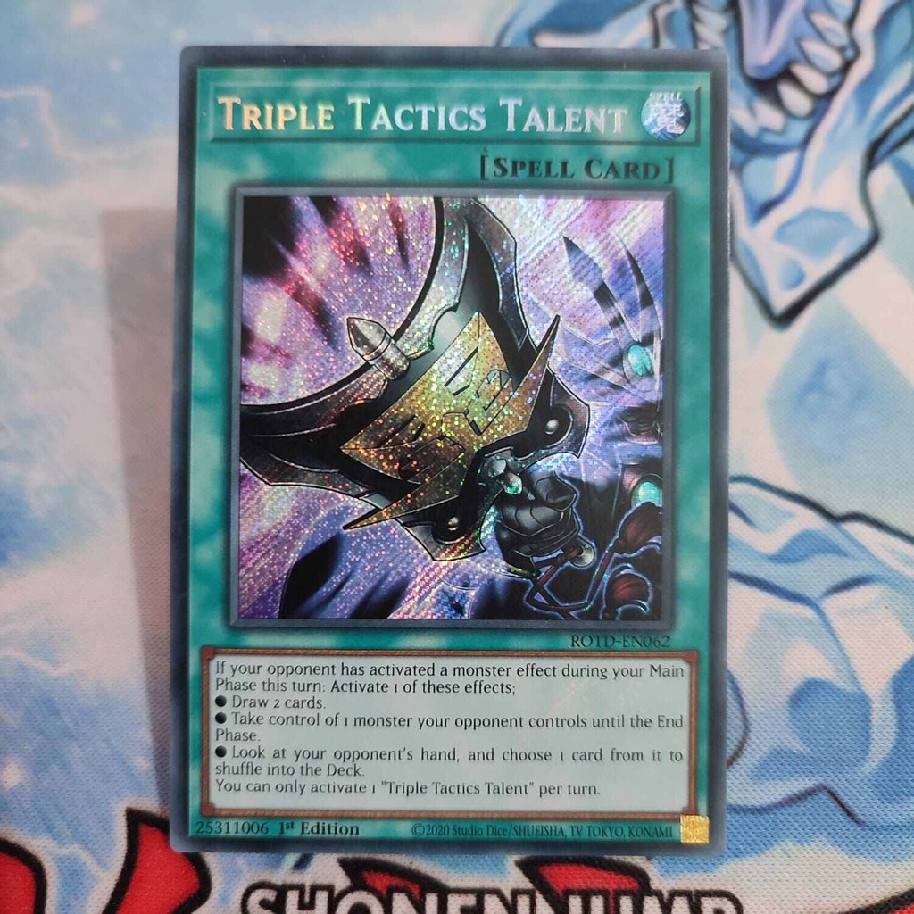 Jual yugioh triple tactics talent ROTD secret rare original | Shopee Indonesia