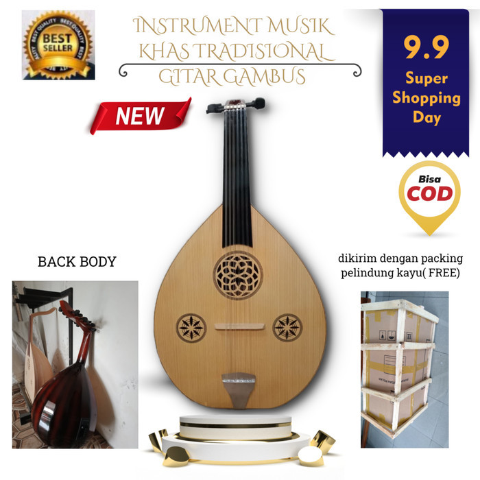 Jual OBRAL gambus oud alat musik tradisional daerah | Shopee Indonesia