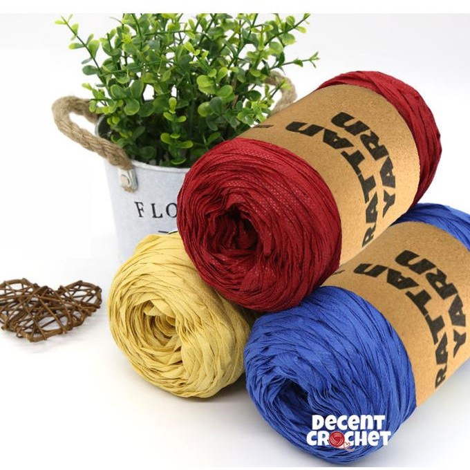 Jual Benang Rajut Rattan Yarn Paper Yarn | Shopee Indonesia