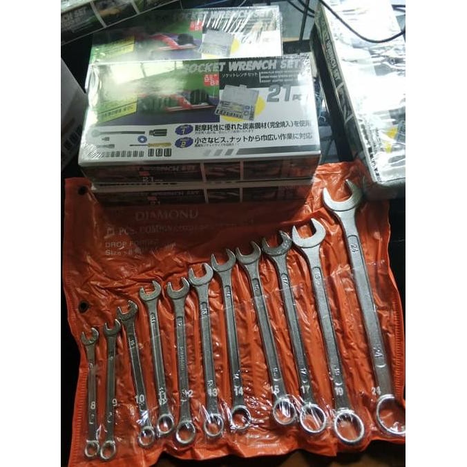 Jual Tool Kit Ring Pas Set Dan Sok Set 21 Pcs - Kunci Bengkel Murah New ...