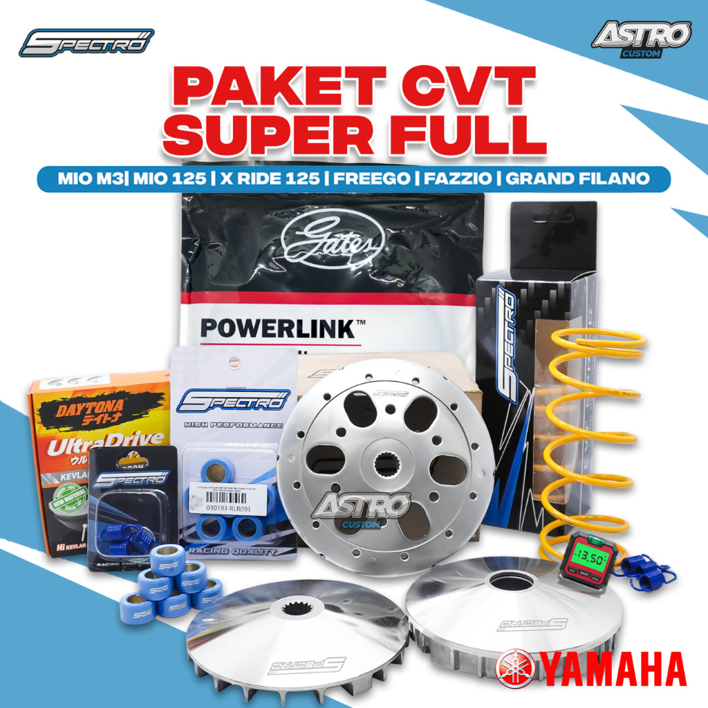 Jual Super Full Upgrade CVT Mio M3 Soul GT 125 Fino 125 X Ride 125 Mio ...