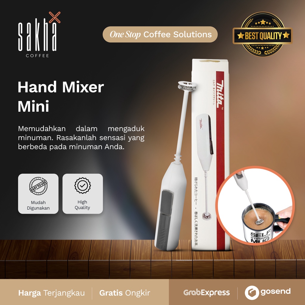 Jual Hand Mixer Mini Electric Pengocok Kopi Susu Coffee Milk Frother ...