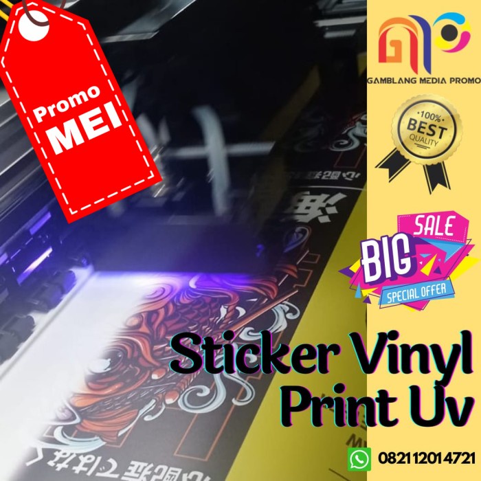 Jual Cetak Sticker Print Sticker Vinyl Meteran (Uv Ink) | Shopee Indonesia
