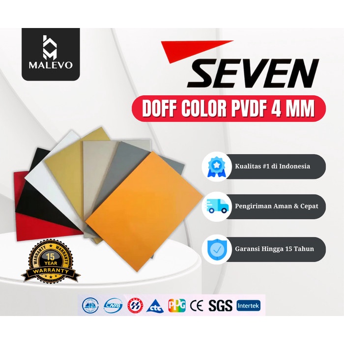 Jual SEVEN ACP PVDF 4 MM DOFF ALLOY 1100 0,3 MM - ALUMUNIUM COMPOSITE ...