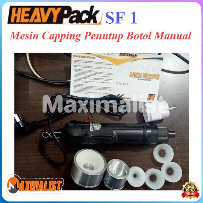 Jual Mesin Capping Penutup Botol Manual Sf-1 Sf1 Heavypack Elektrik ...