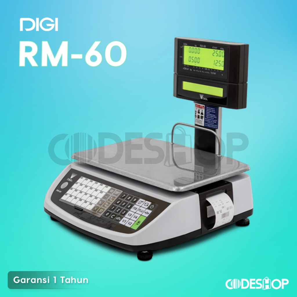 Jual Timbangan Digital Digi RM-60 Pricing Scales Sayur Buah Swalayan 30 ...