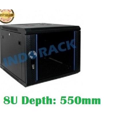 Jual Wallmount Rack INDORACK WIR5508S 8U Depth 550mm | Shopee Indonesia