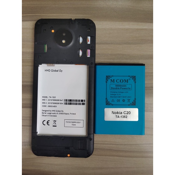 Jual Battery Batere Batre Baterai Double Power Mcom Nokia C20 TA-1352 | Shopee Indonesia
