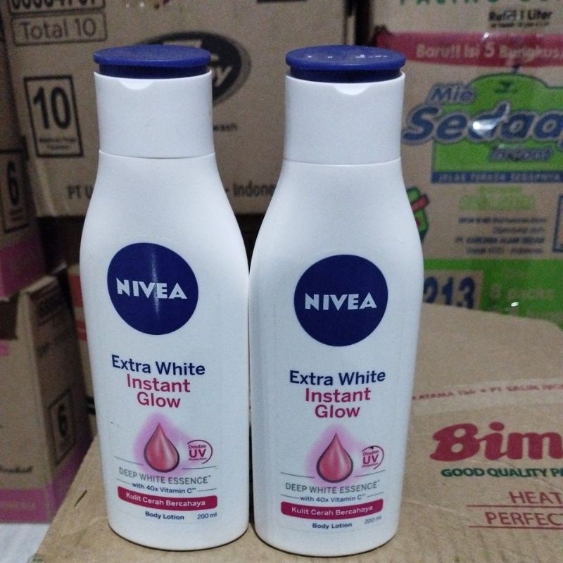 Jual Nivea Extra White Instant Glow 200ml Shopee Indonesia