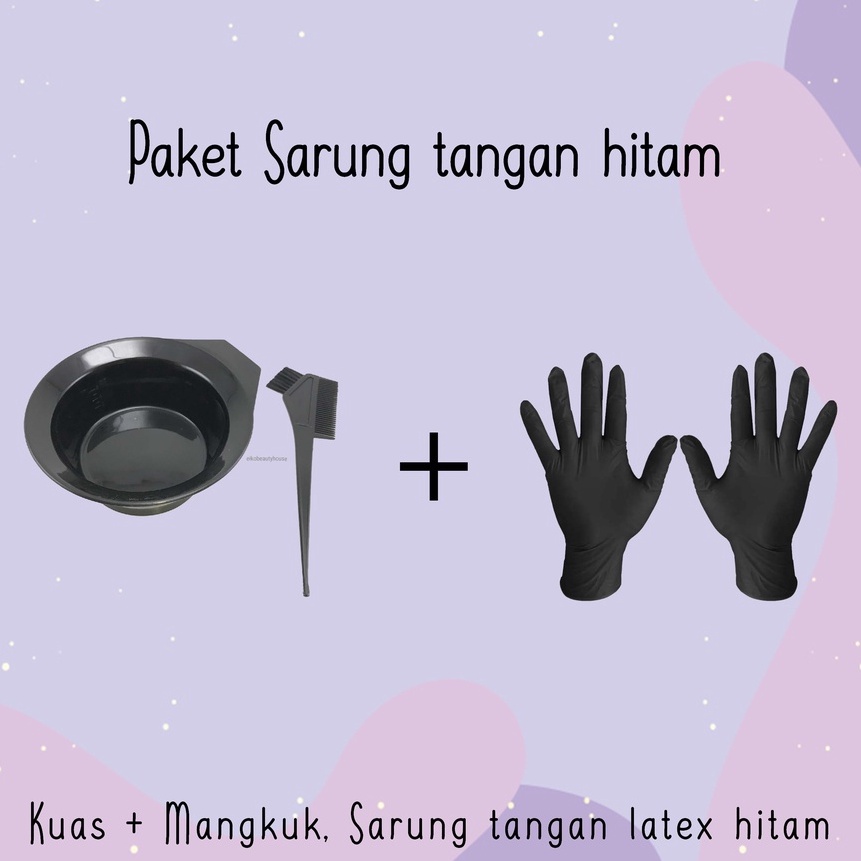 Jual (W-I☞♫15) Mangkok Pewarna Cat Rambut Semir Dan Kuas Semir Premium ...
