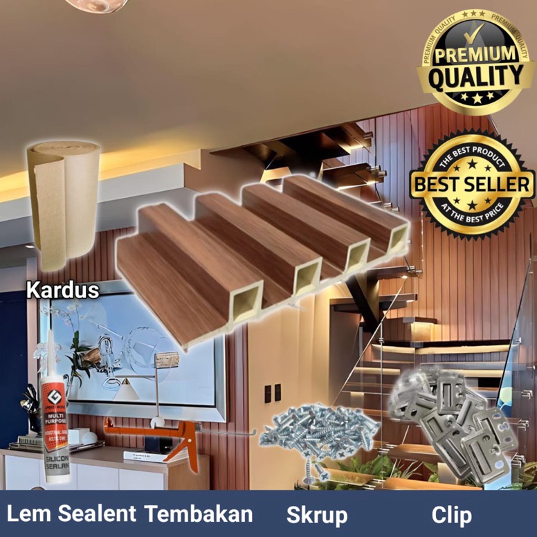 Jual MURAH BANGET WPC PANEL (PREMIUM) Panjang 3 Meter dan 1 Meter ...
