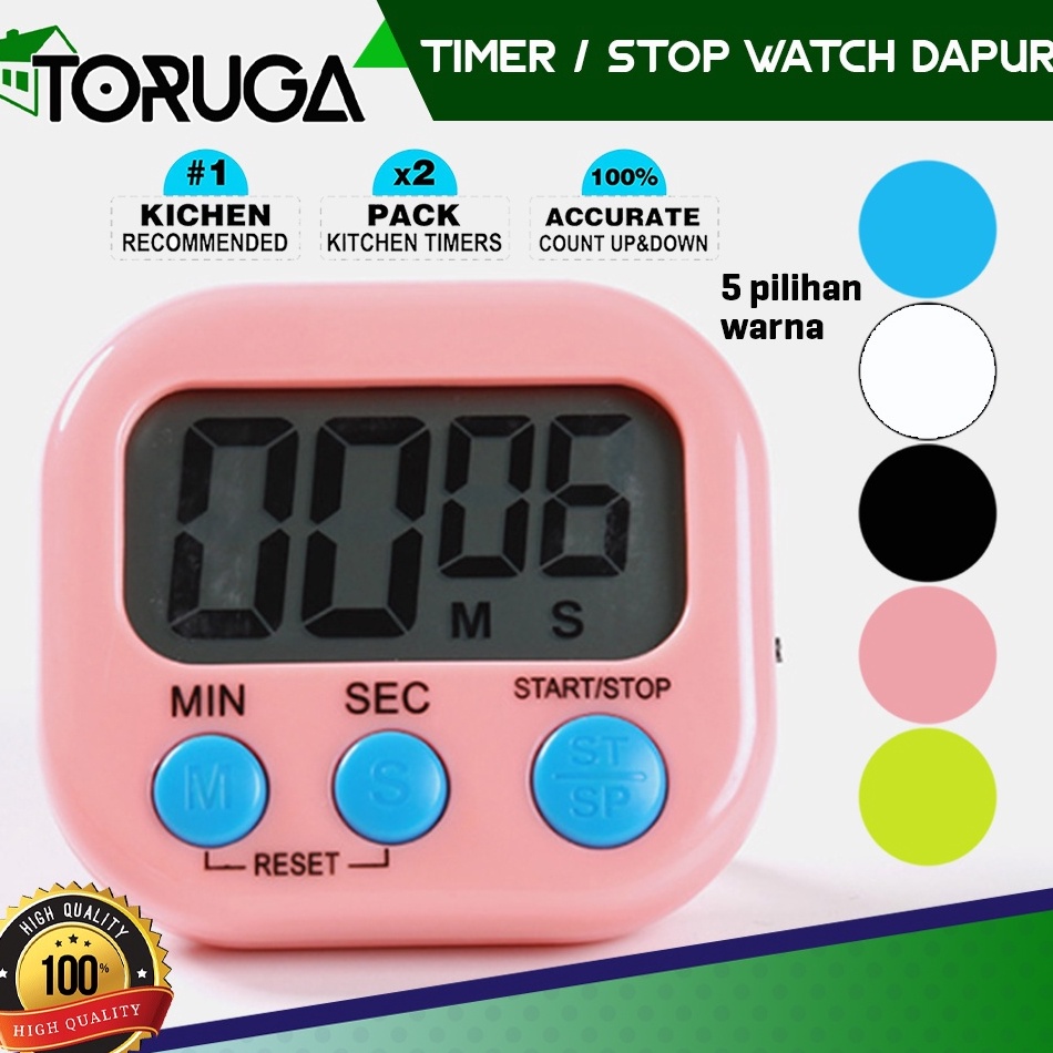 Jual TrxEe3E8 DIGITAL KITCHEN TIMER JAM ALARM STOPWATCH ALAT MASAK ...
