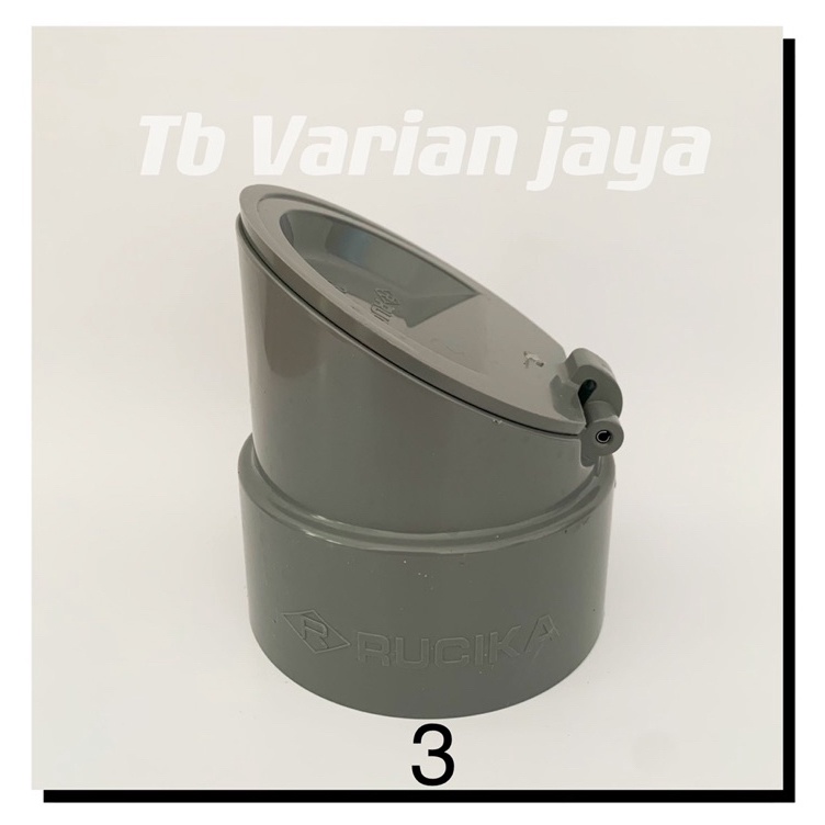 Jual - aR Backflow Valve PVC Rucika 3” inch Tutup Dop Saluran Pipa Bak ...