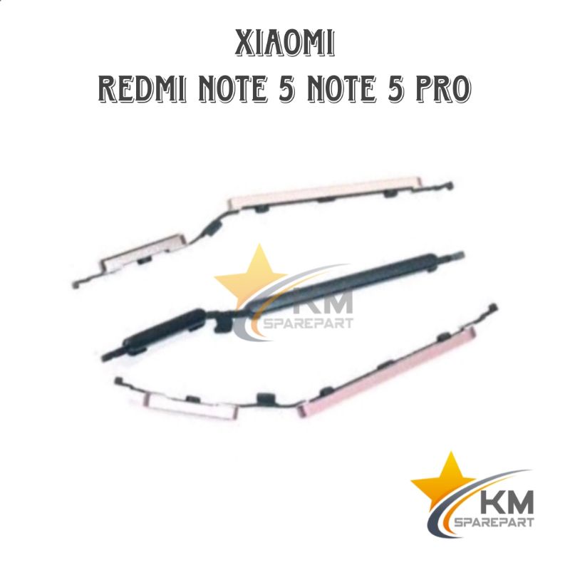 Jual Tombol Luar Power On Off Volume Luar Xiaomi Redmi Note 5 Note 5 Pro | Shopee Indonesia