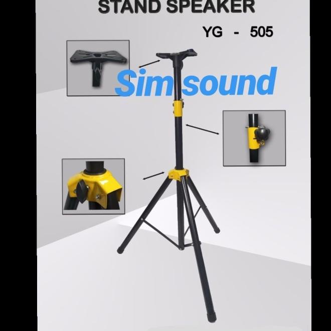 Jual Speaker Stand Full Besi Tiang Box Speaker Tripod Yg 505 Yg505 ...