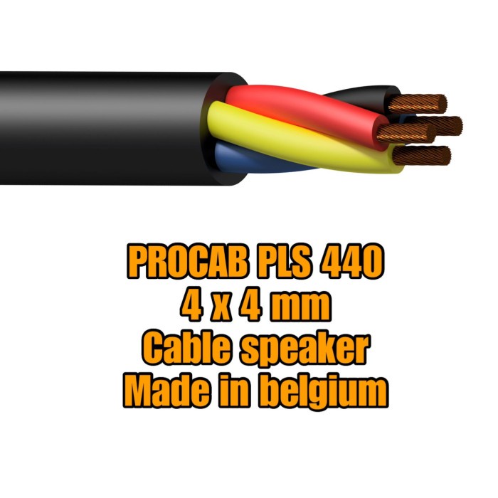 Jual ECERAN 5 MTR !! PROCAB LS 440 MADE IN BELGIUM - CABLE SPEAKER 4X4 ...